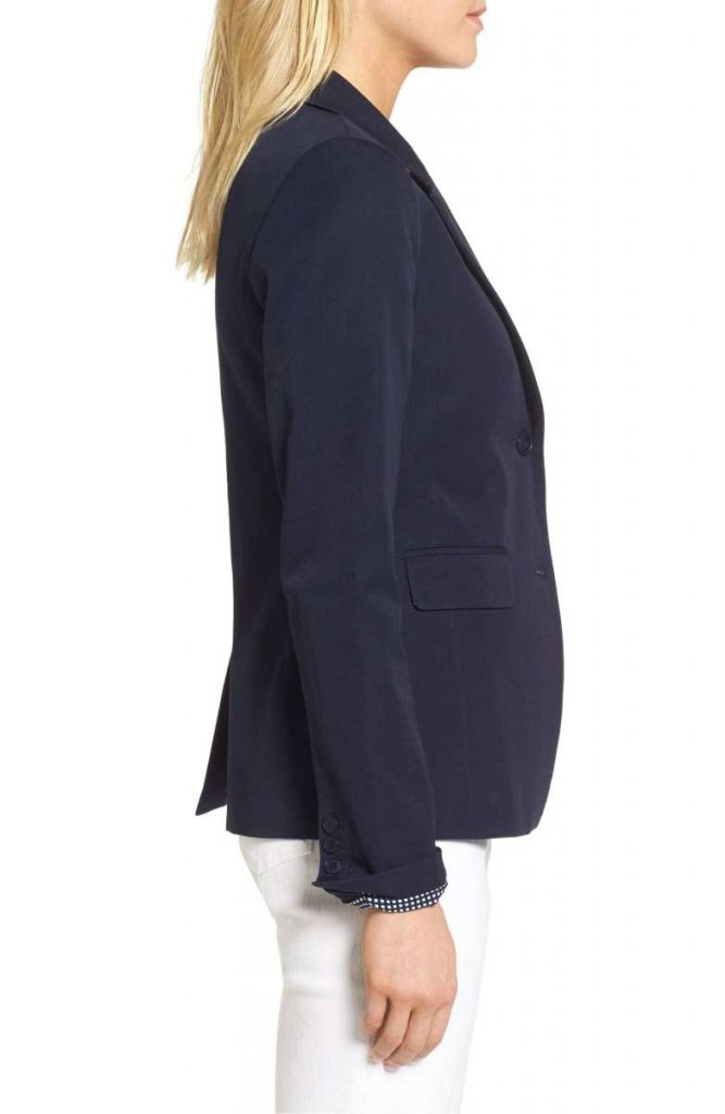 Women Formal Blazer Coat Jacket Plus Size Navy Blue- Ready – uBuyWise